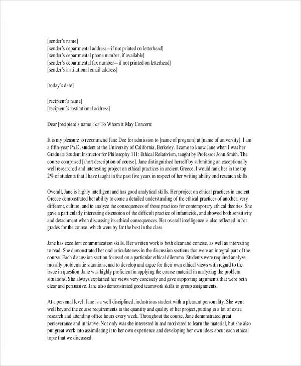 School Letter Templates - 11+ Sample, Example Format Download