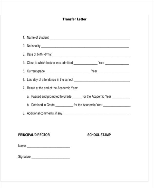 School Letter Templates - 11+ Sample, Example Format Download