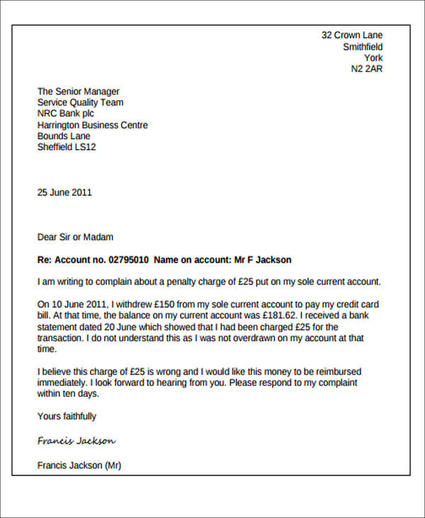 Favorite Info About Bank Letter Sample Format Resume For Job Interview Ms Word Rockdress