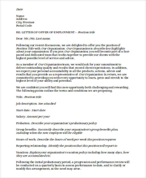 Appointment Letter Templates - 9+ Free Sample, Example Format Download!