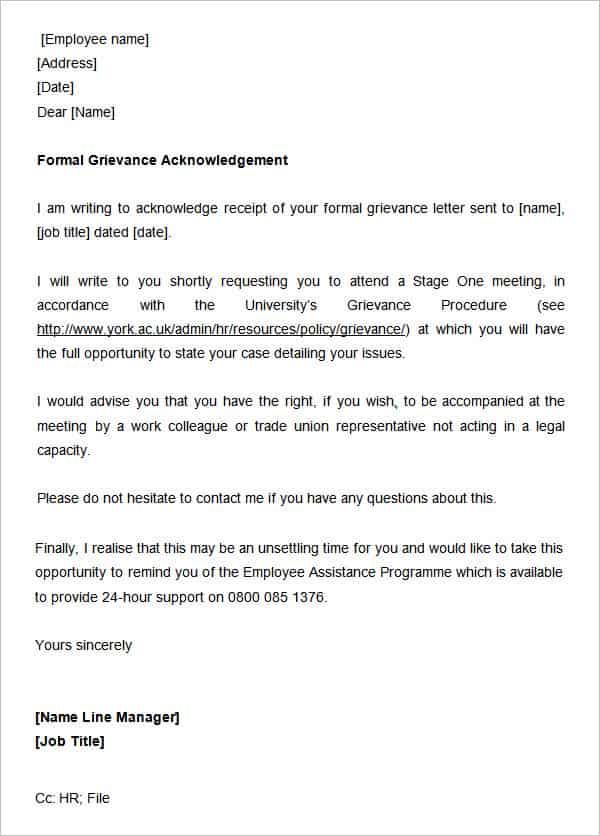 39+ FREE Acknowledgement Letter Templates - PDF, DOC