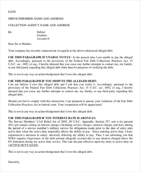 10+ Collection Letter Samples - Google Docs, MS Word, Apple Pages