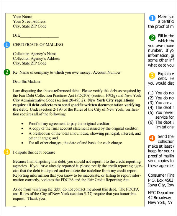 10+ Collection Letter Samples - Google Docs, MS Word, Apple Pages