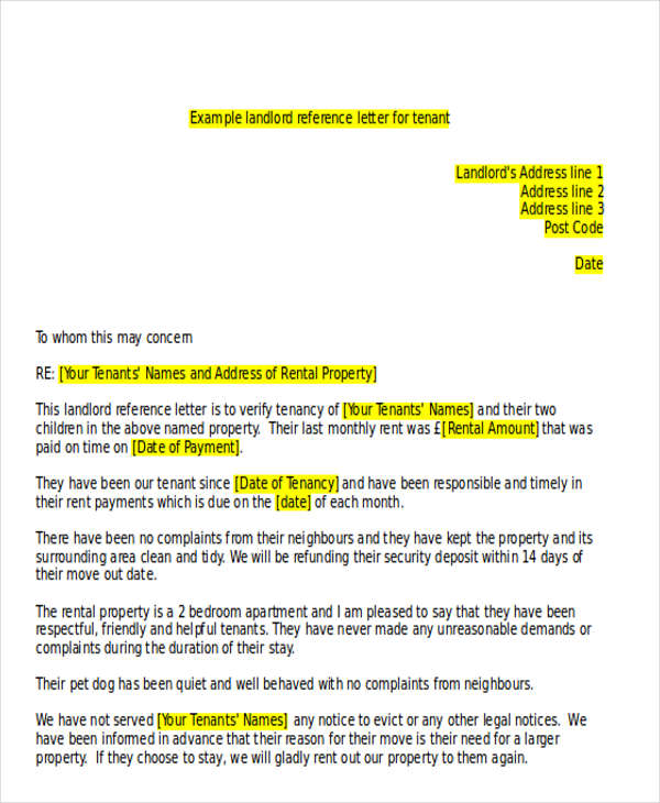 13+ Tenant Letter Templates in MS Word , Google Docs , Apple Pages ...