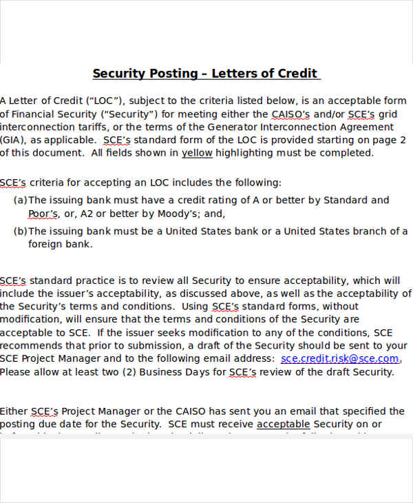 Credit Letter Templates - 7+ Free PDF, Word, Google Docs, Apple Pages ...