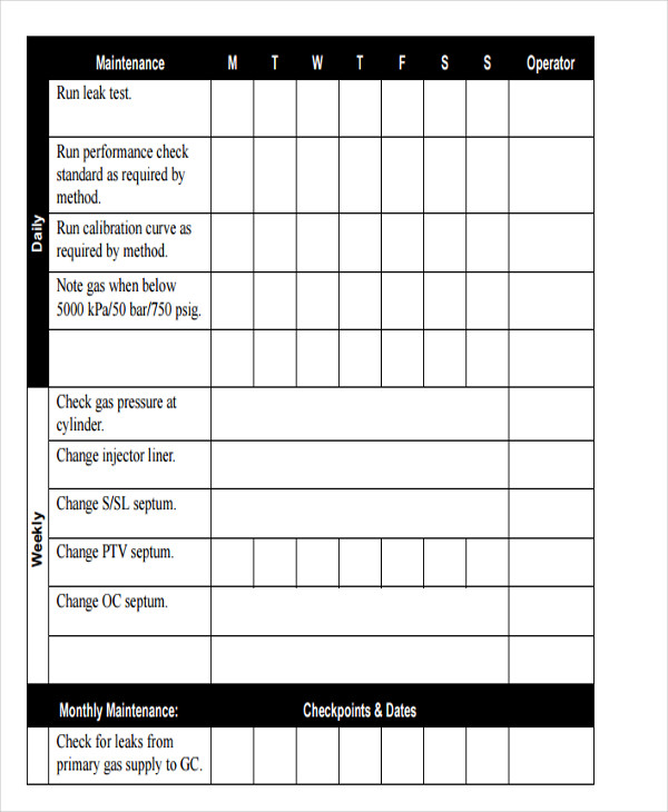 6+ Annual Maintenance Schedule Templates - Free Word, PDF Format Download!