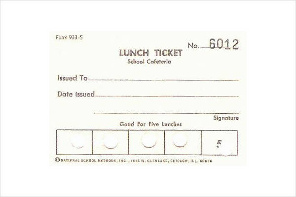 Lunch Tickets Printable Printable Word Searches