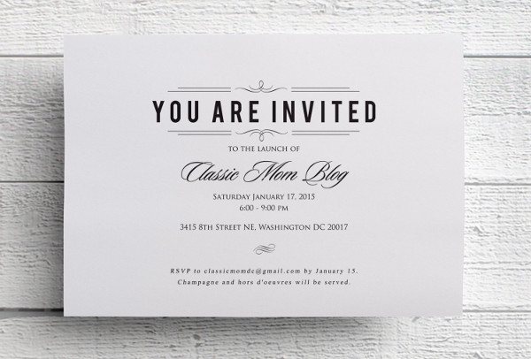 25 Images Formal Event Invitation Templates Free Latter