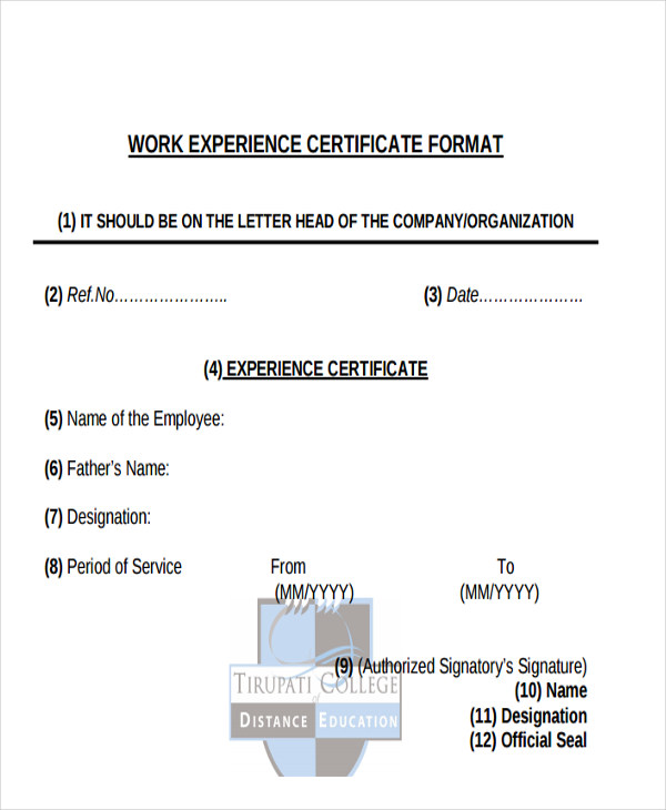 14+ Certificate Letter Templates - PDF, DOC