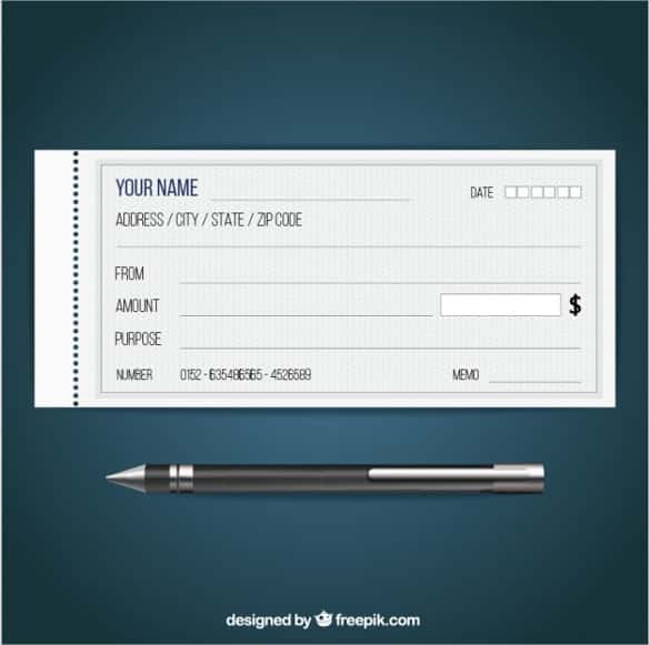 28+ Blank Check Template - DOC, PSD, PDF & Vector Formats