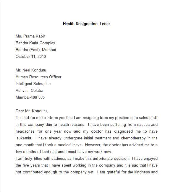 69 Resignation Letter Template Word PDF IPages Free Premium 