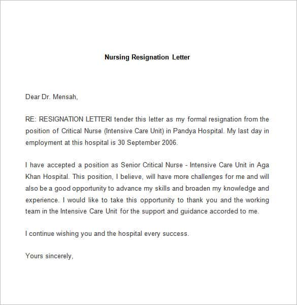 69 Resignation Letter Template Word PDF IPages Free Premium 