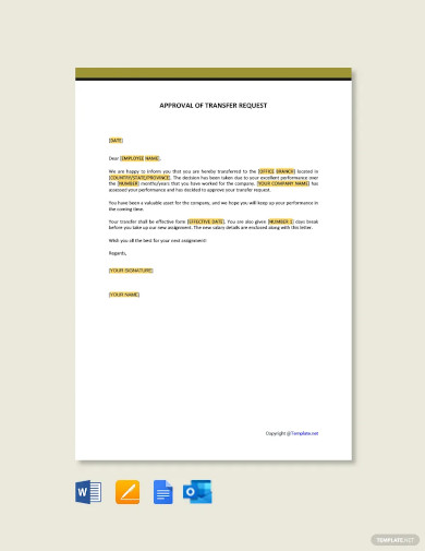 23+ Transfer Request Letter - PDF, DOC | Free & Premium Templates
