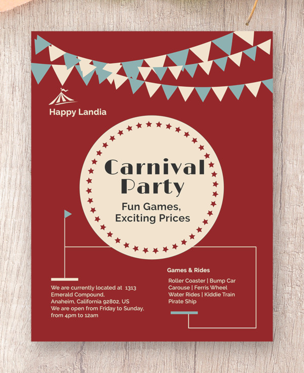 Carnival Flyer Template 49 Free PSD AI Vector EPS Format Download 