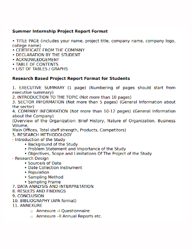 16+ Business Project Report Templates - Google Docs, Word, Apple Pages, PDF