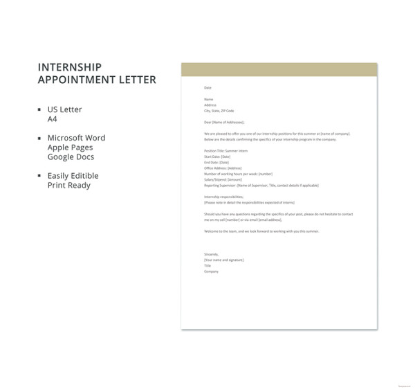 47+ Appointment Letter Template in Doc