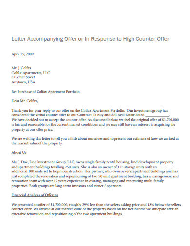 Property Offer Letter Templates - 12+ Free Word, PDF Format Download!