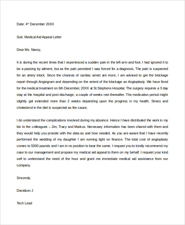 Medical Letter Template - 11+ Sample, Example Format Download