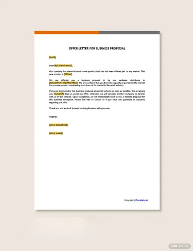 Business Offer Letter Template - 12+ Free Word, PDF Format Download!