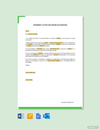 Accountant Reference Letter Templates - 13+ Free Word, PDF Documents ...