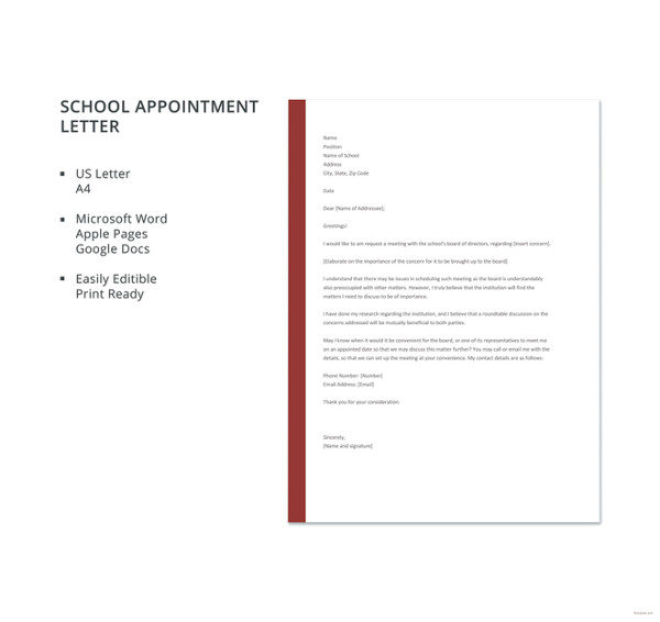 47+ Appointment Letter Template in Doc