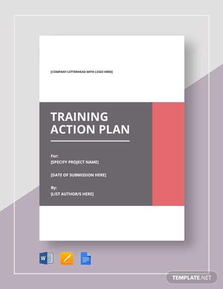 12 Training Action Plan Templates Word PDF
