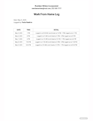 Log Book Template - 16+ Free Word, PDF Documents Download