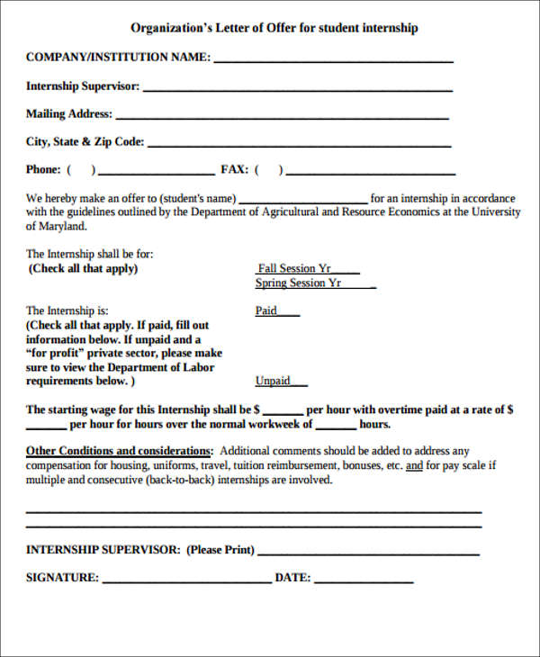 45+ Offer Letter Format Templates - PDF, DOC