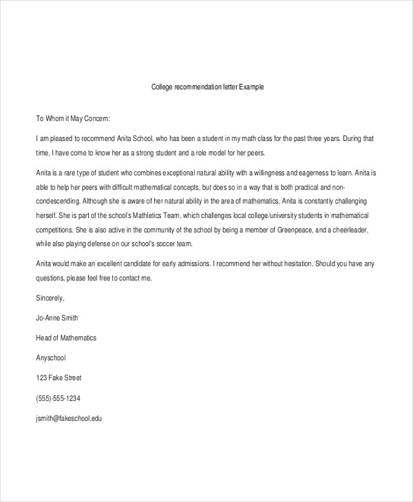 36+ Recommendation Letter Templates in PDF | Free & Premium Templates