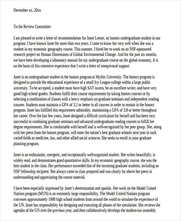  Peer Recommendation Example 30 Letter Of Recommendation For Coworker 