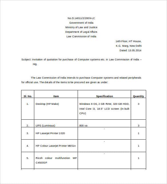 21+ Price Quotation Templates - DOC, PDF, XLS