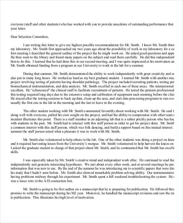 37+ Simple Recommendation Letter Template - Free Word, PDF Documents ...