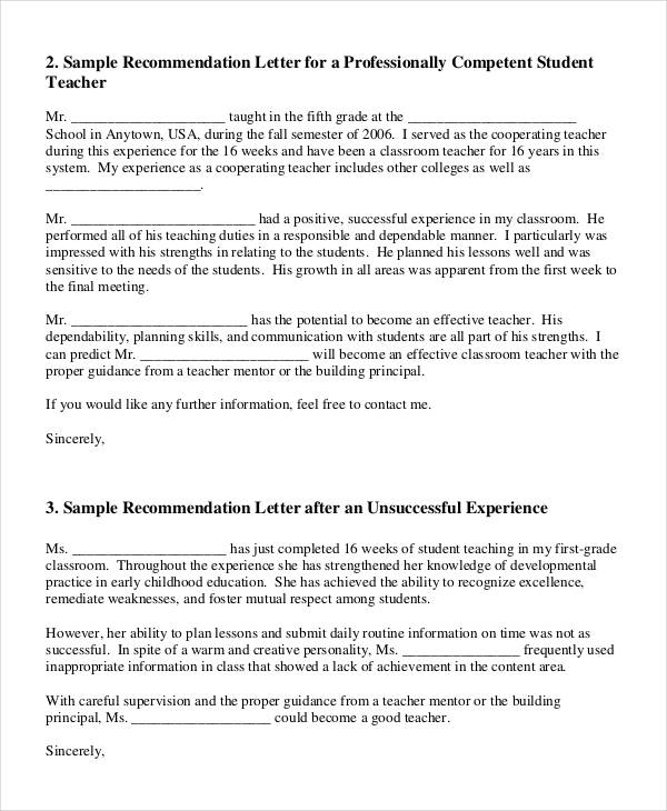 37+ Simple Recommendation Letter Template - Free Word, PDF Documents ...