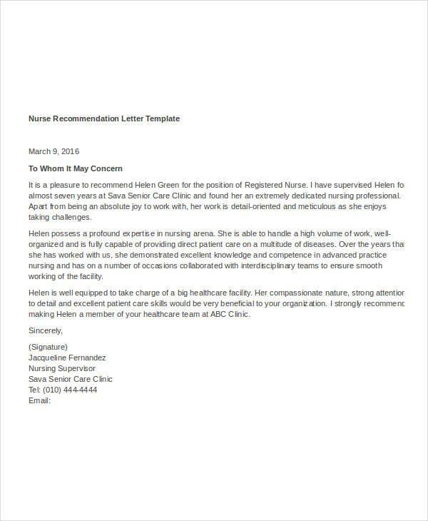 37+ Simple Recommendation Letter Template - Free Word, PDF Documents ...