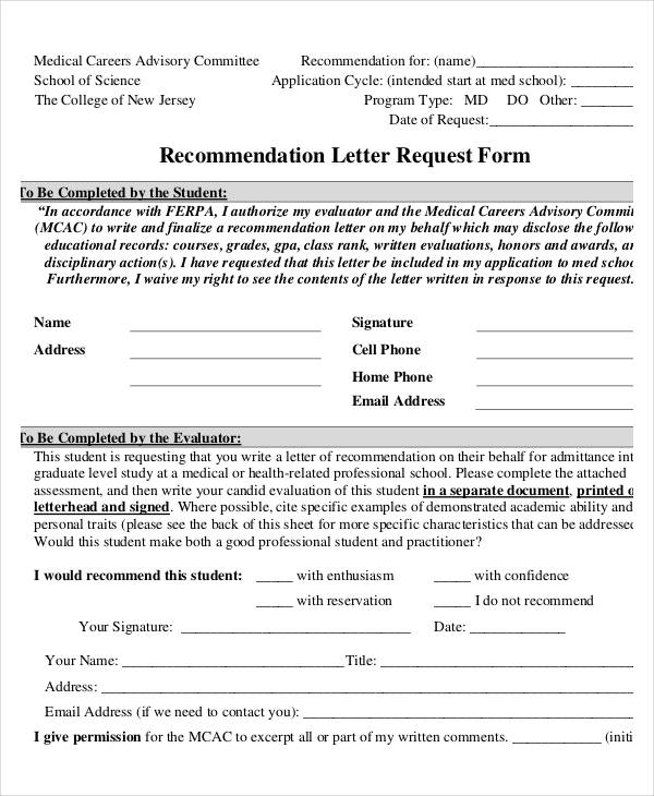 37+ Simple Recommendation Letter Template - Free Word, PDF Documents ...