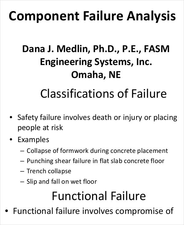 9+ Editable Failure Analysis Templates - PDF, Word, Google Docs, Apple ...