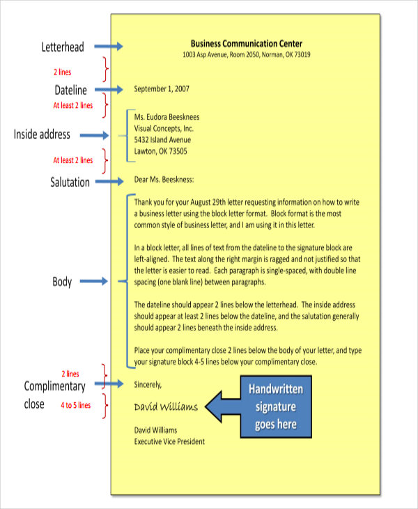 63+ Formal Letter Format Template