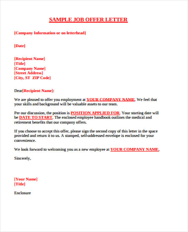 How To Accept A Job Offer Template PDF Template How To Accept A Job Offer Template PDF Template