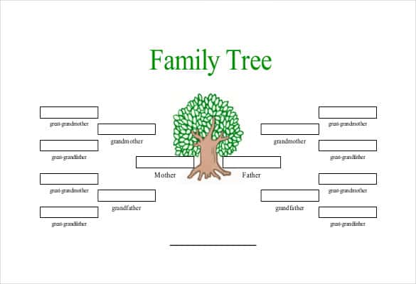 Simple Family Tree Template 27 Free Word Excel PDF Format Download 