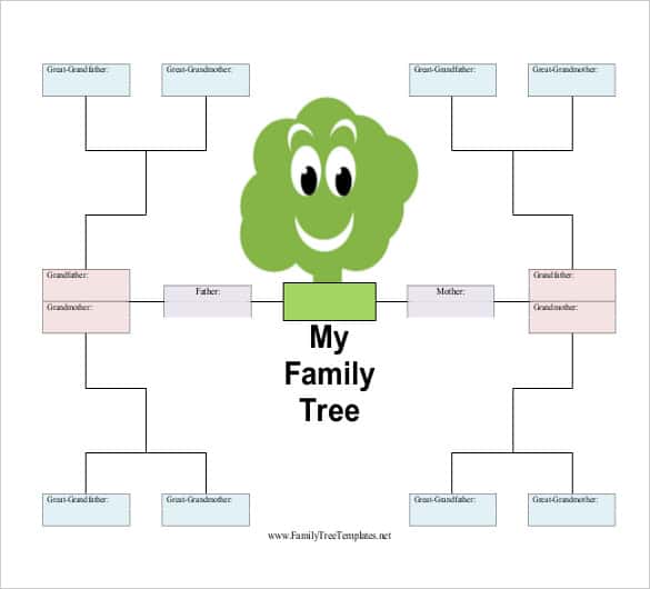 Simple Family Tree Template 27 Free Word Excel PDF Format Download 