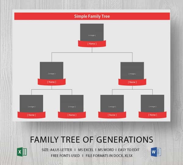 Simple Family Tree Template - 25+ Free Word, Excel, PDF Format Download ...