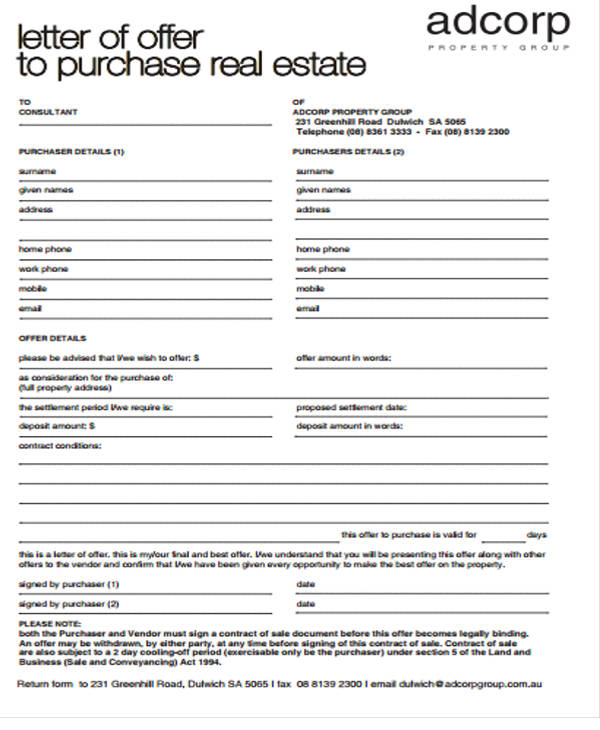 42+ Sample Offer Letter Templates
