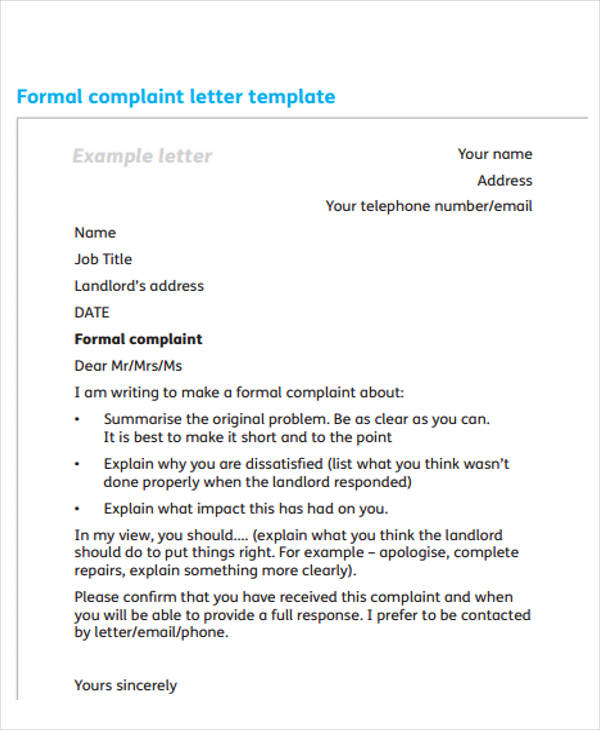 47 Formal Letter Examples PDF Word Apple Pages