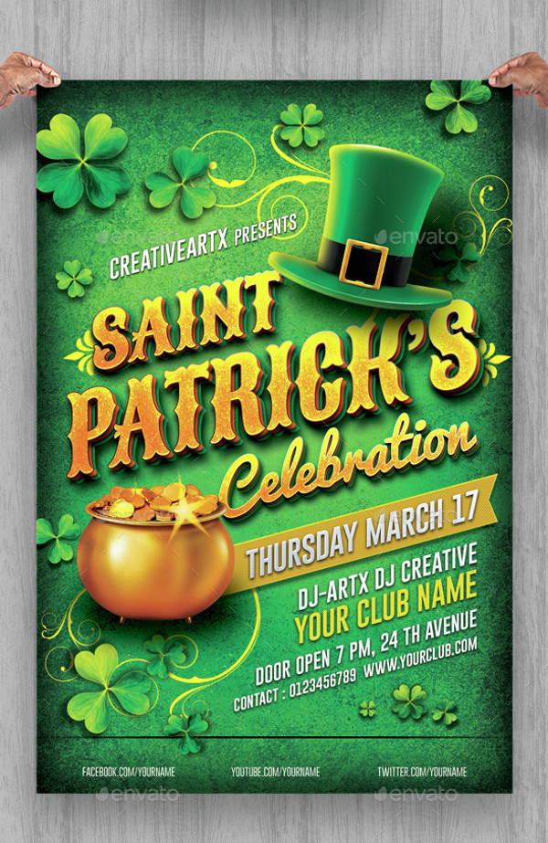 10 St Patricks Day Invitation Templates PSD AI