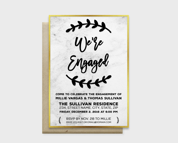 49+ Engagement Invitation Designs - PSD, AI, Vector EPS