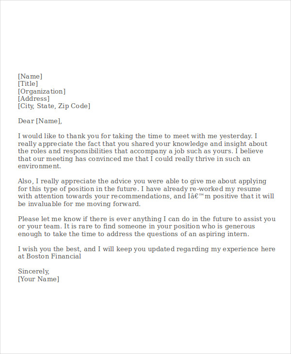 51 Thank You Letter Example Templates