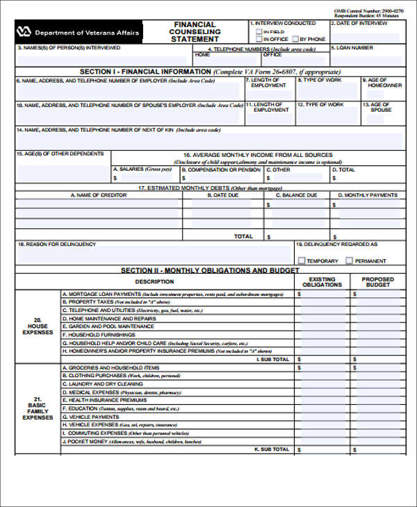 8 Army Counseling Form