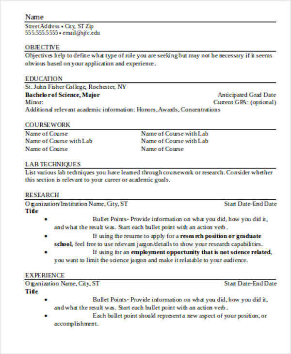 65+ Resume Formats - PDF, DOC