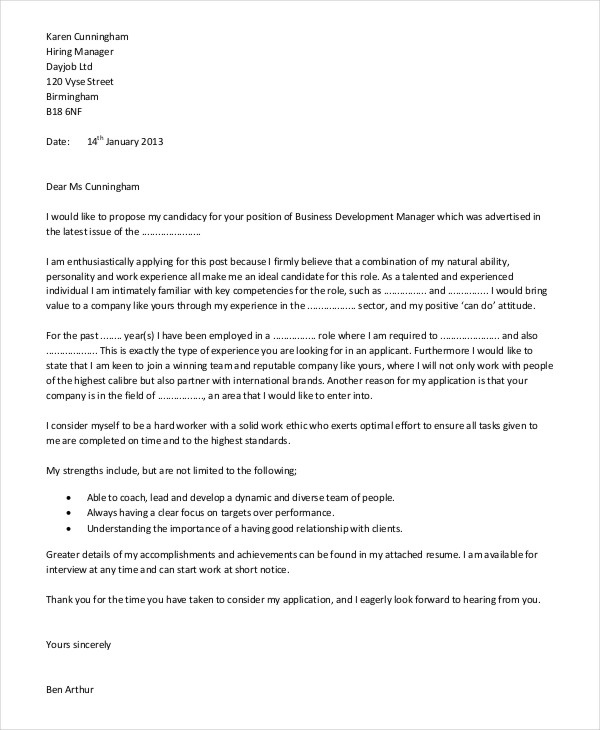 54+ Sample Business Letters - DOC, PDF