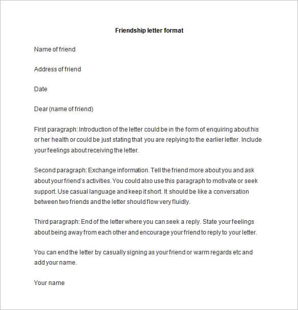 49+ Friendly Letter Templates - PDF, DOC